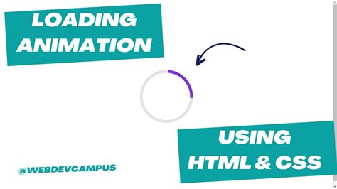Website Loading Animation Effects Using Html And Css Web Development Project Youtube