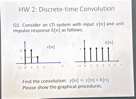 Solved HW 2 Discrete Time Convolution Q1 Consider An LTI Chegg Com