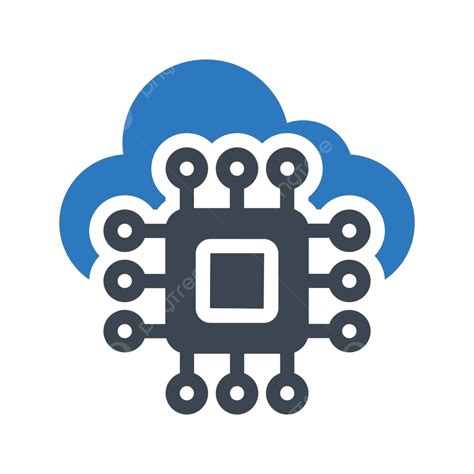 Chip Computing Computer Line Vector Computing Computer Line PNG And Vector With Transparent