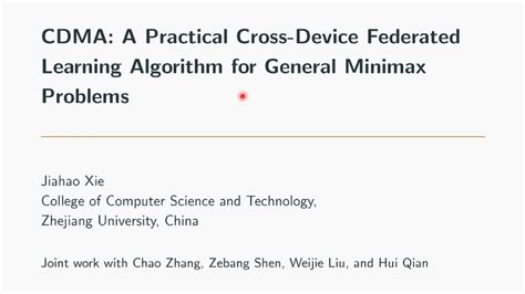 Underline Cdma A Practical Cross Device Federated Learning Algorithm