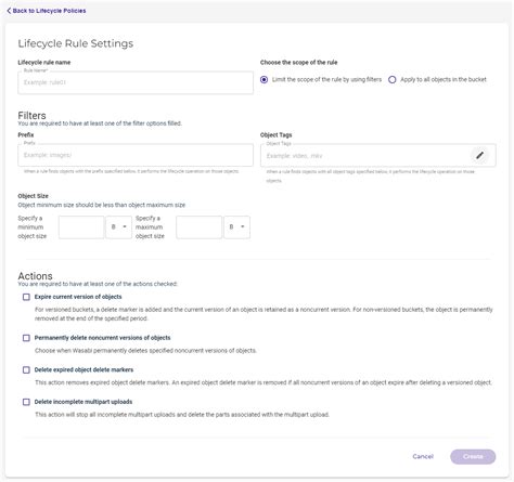 Object Lifecycle Management