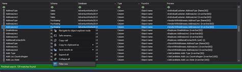 apexsql search search phrases history and results