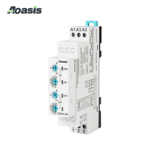 Aerv Time Relay Double Adjustable Multifunctional Flasher Relay Double Delay Timer Relay