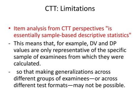 Classical Test Theory Ctt By Dr Jai Singh Pptx Standardized Testing Educational Assessment