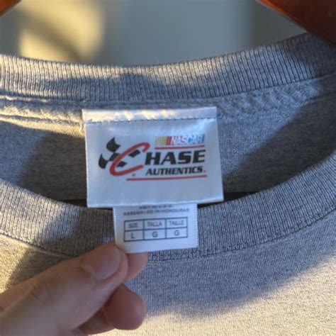 Vintage 00s Chase Authentic Nascar Grey Tee ️ Size Depop