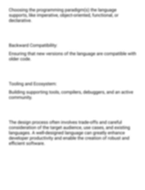 SOLUTION The Art Of Programming Language Design Explained Studypool
