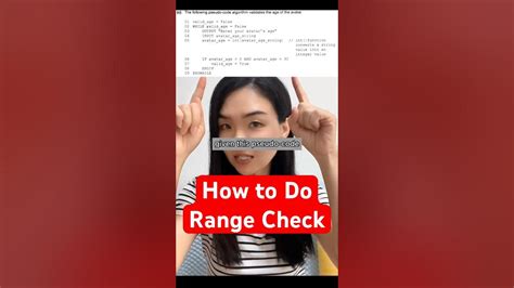 How To Do A Range Check Data Validation Computing Olevel Olevels Olevelcomputing Youtube