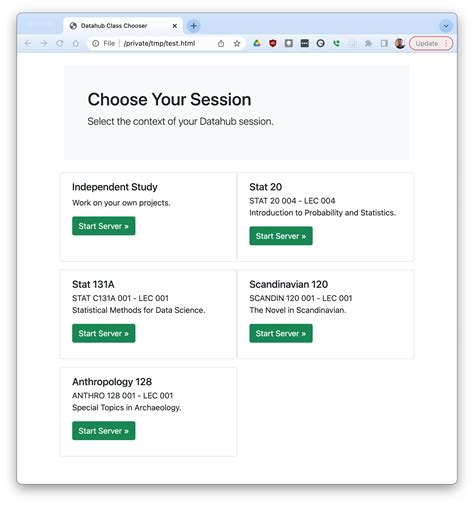 course specific profiles for non nbgitpuller courses · issue 3454