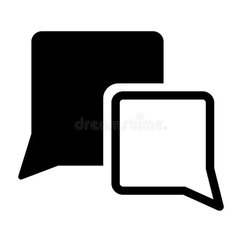 Speak Icon Dialog Chat Speech Bubble Vector Illustration Stock Image Stock Vector
