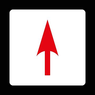 Arrow Axis Y Flat Brown Color Icon Increase Arrow Axis Y Edgy Vector Increase Arrow Axis Y