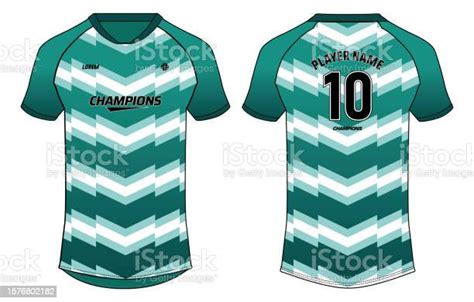 스포츠 티셔츠 저지 디자인 플랫 스케치 일러스트레이션 축구 크리켓 배구 럭비 테니스 배드민턴 유니폼 키트를 위한 앞면과 뒷면이
