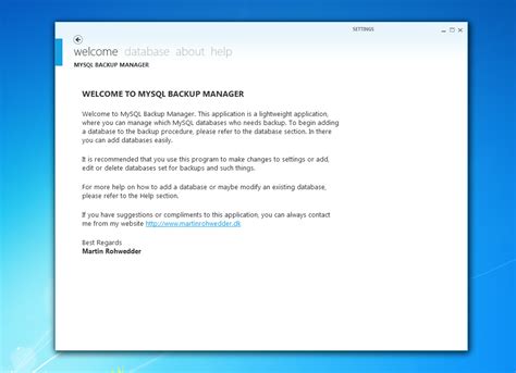 Mysql Backup Manager