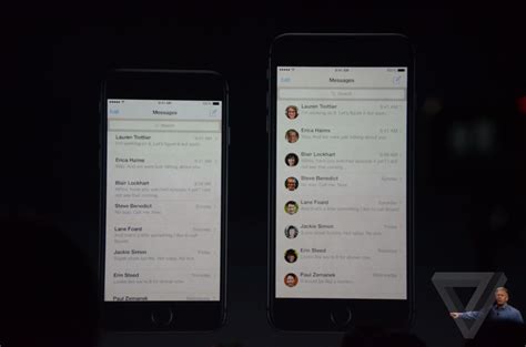 This Is How Today S Apps Will Look On The IPhone And Plus Larger Screens The Verge