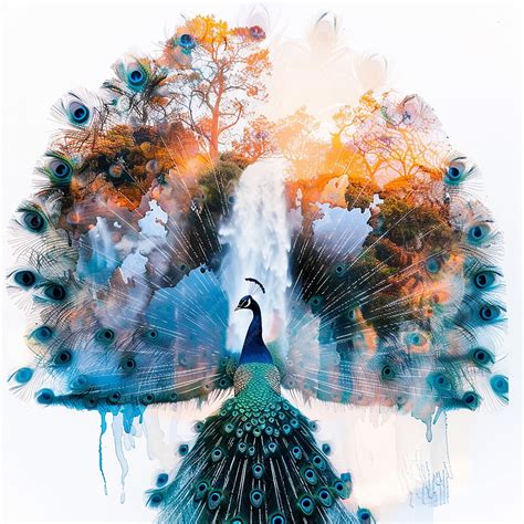 Premium Photo A Beautiful Full Body Photograph Of A Peacock With Its