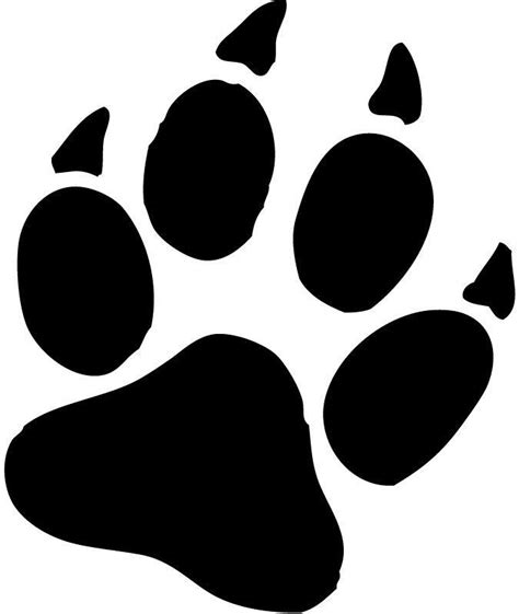 Black Paw Print Logo LogoDix
