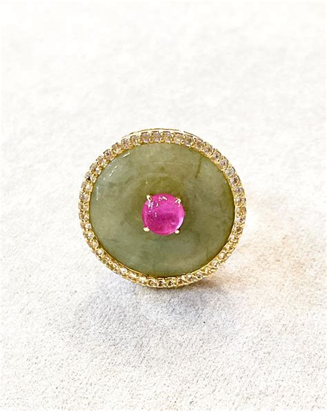 Jade Ruby Ring Bochic