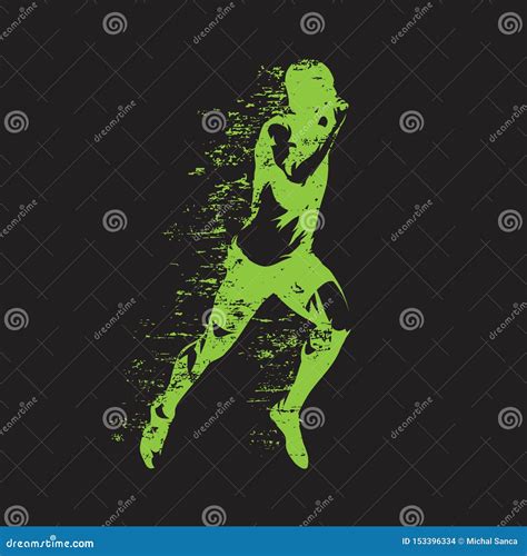 Sprinting Athlete Vector Silhouette 97962420 Sprinting Athlete Vector Silhouette 97962420