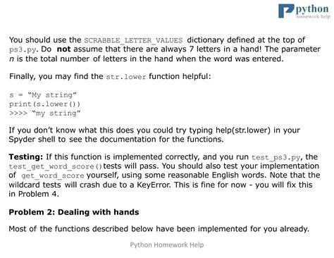 Python Homework Help Ppt