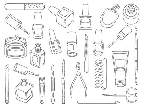 Лак для ногтей Инструменты и аксессуары для маникюра и педикюра Линейный значок салона по