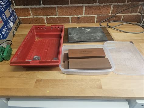 Veritas Stone Pond Whetstone Sharpening Kit Clamps And Vises