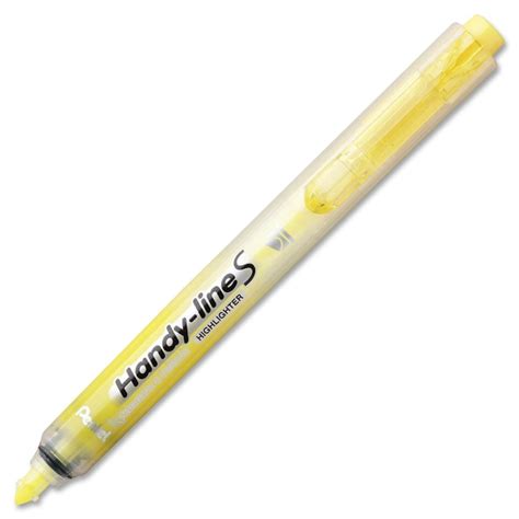 Highlighter Retract Refillable Chisel Tip Yellow Pensxs15g Conventional Highlighters