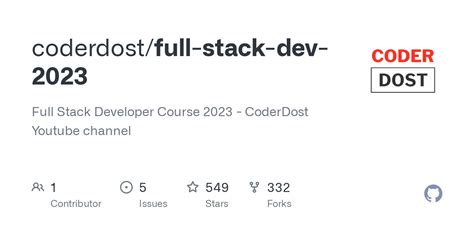 Github Coderdostfull Stack Dev 2023 Full Stack Developer Course