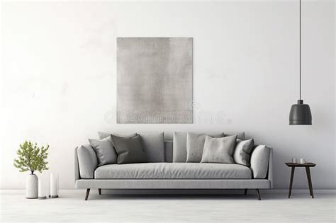 Ai Generative Living Room Interior With Copy Space Stock Illustration Illustration Of Style