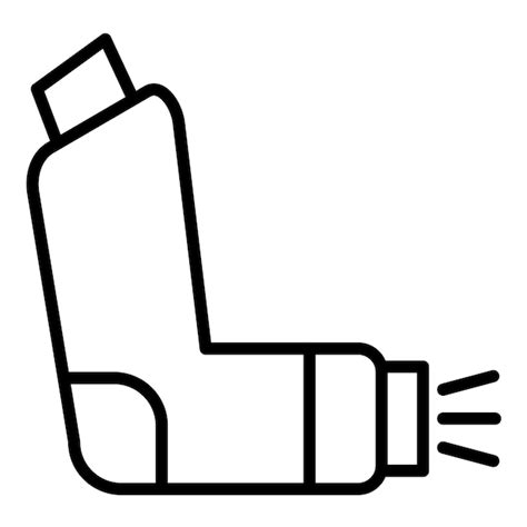 Premium Vector Inhaler Vector Illustration Style