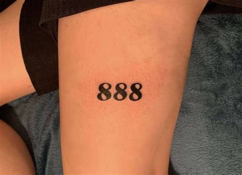 888 Angel Number Tattoo Artofit