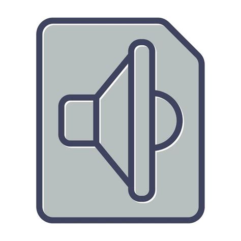 Audio File Vector Icon Vector Art At Vecteezy
