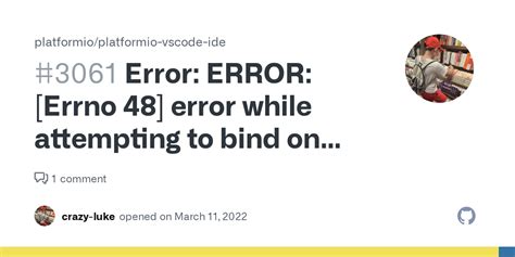 error error [errno 48] error while attempting to bind on address 127 0 0 1 8010 address