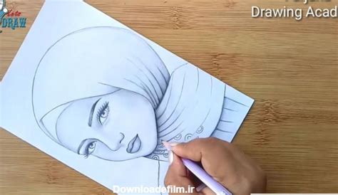 عکس نقاشی حجاب زیبا