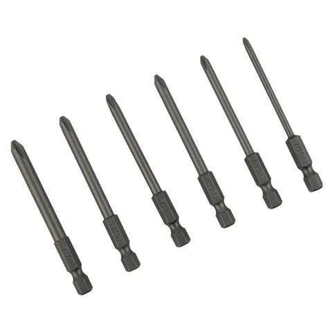 Набор из 6 шт хвостовик 1 4 дюйма длиной 75 мм стальные магнитные крестообразные биты для