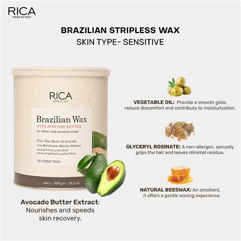 Rica Avocado Butter Brazilian Wax 400ml Dermacare Beauty Clinic