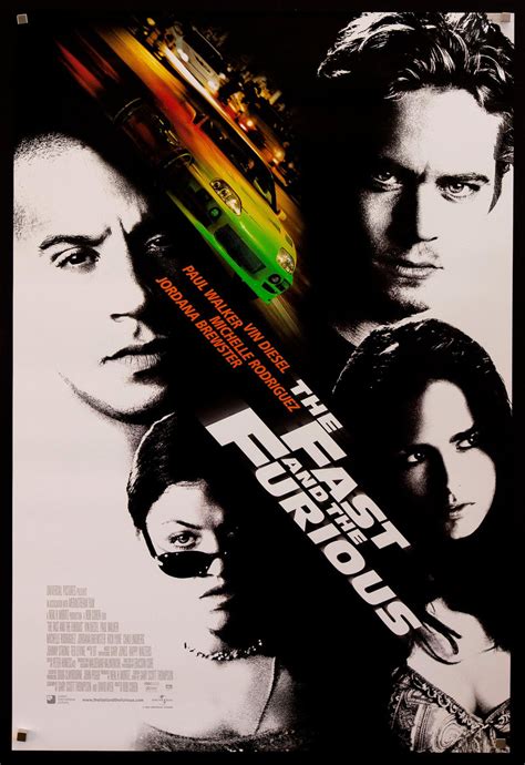 The Fast And The Furious Movie Poster 2001 1 Sheet 27x41