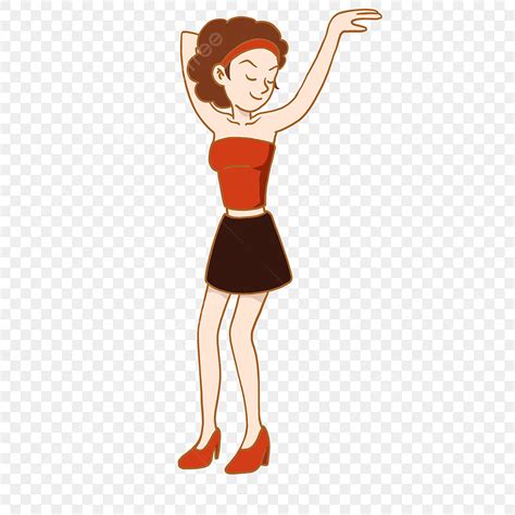 춤추는 사람들 솔로 춤 즐기는 현대 여자 일러스트 춤추는 일러스트레이션 춤추는 사람들 Png 일러스트 및 Psd 이미지 무료 다운로드 Pngtree