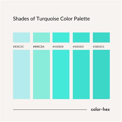 Turquoise Color Palette
