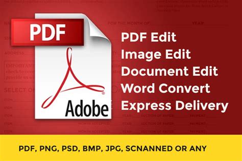 I Will Do Pdf Edit Document Edit Scan Image Edit For 5 Seoclerks