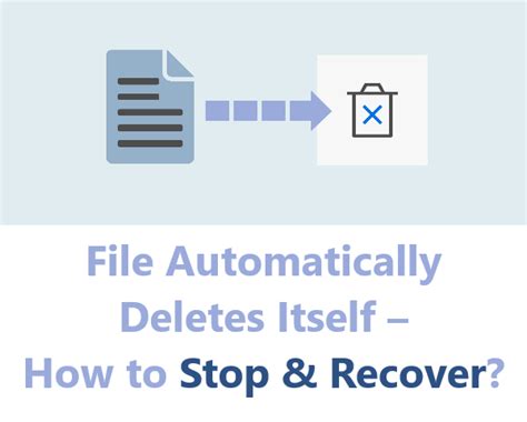 File Automatically Deletes Itself How To Stop And Recover