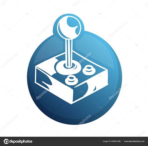 Stylish Game Logo Controller Joystick Gaymers Play Video Games Device Stock Vector By