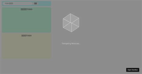 Todo React Codesandbox