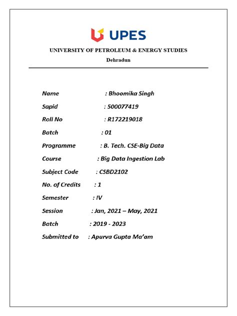 Bhoomika Bdi Lab Pdf Computer File Table Database