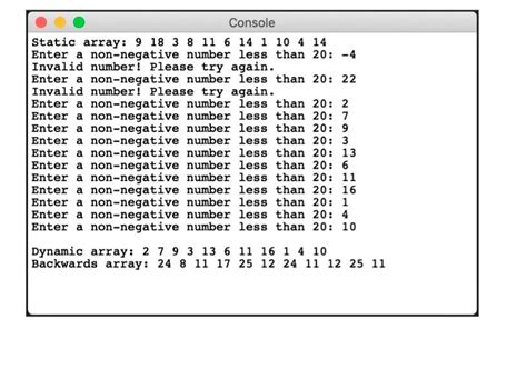 Solved Focus Static Arrays Dynamic Arrays