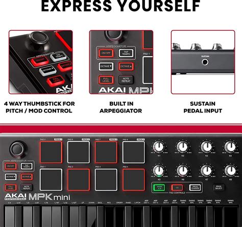 Akai Professional MPK Mini MK2 Black Buy Best Price In UAE Dubai Abu Dhabi Sharjah