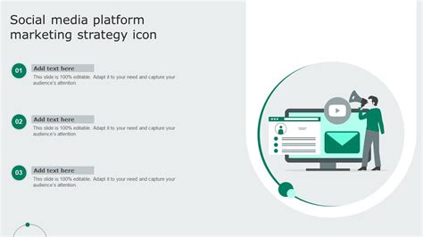 Social Media Platform Marketing Strategy Icon Ppt Slide