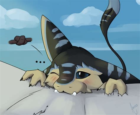 Rule 34 2022 Anthro Ardeo Avali Black Body Black Fur Blue Eyes Blue