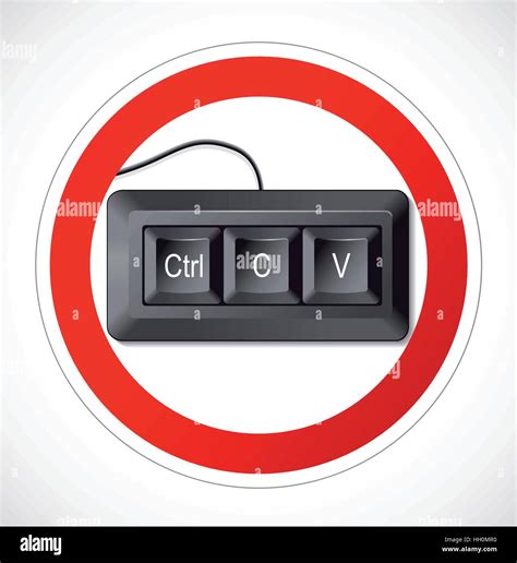 Copy Paste Ctrl C Ctrl V Stock Vector Image And Art Alamy