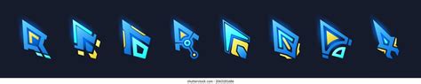 Set Game Cursors Pointers Icons Click Stock Vector Royalty Free