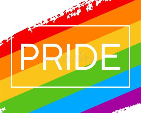 Hand Draw LGBT Pride Flag In Vector Format Stock Vector Illustration