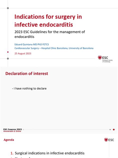 Esc Indication For Surgery Pdf Heart Stroke